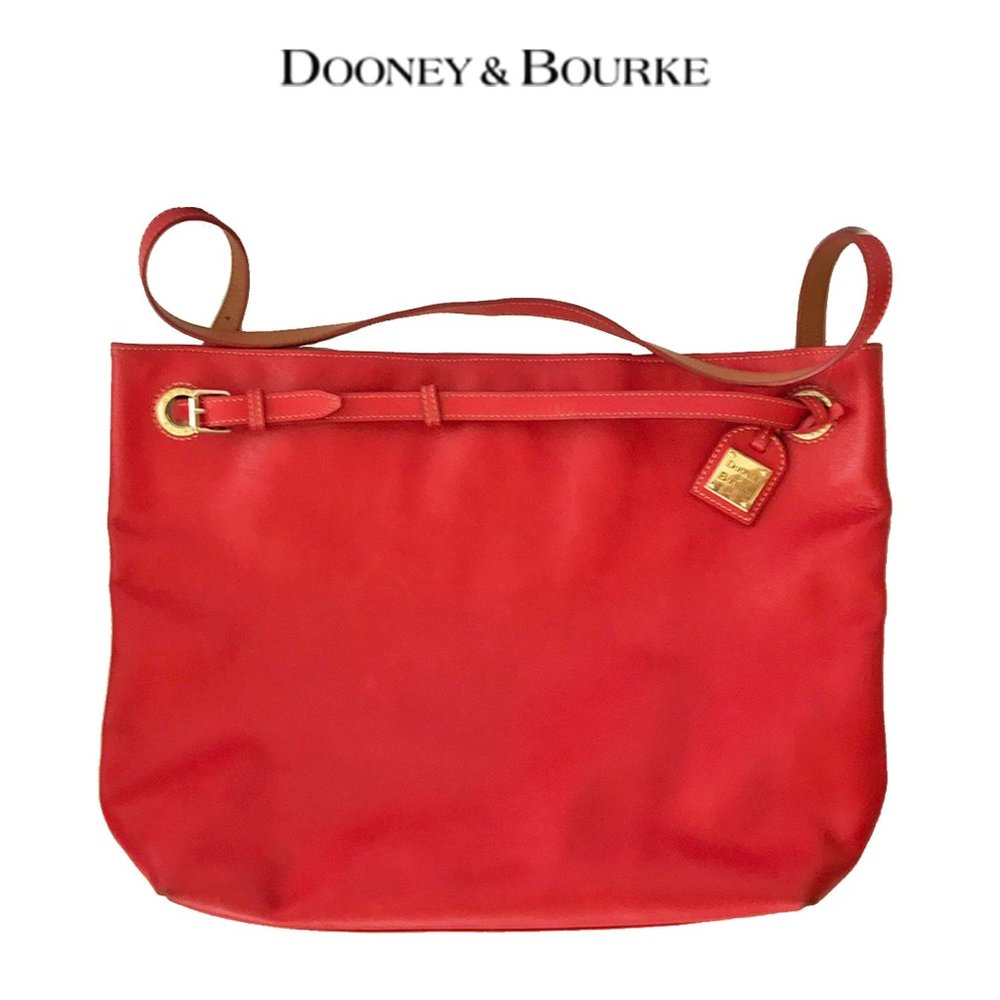 Rare Limited Edition Dooney & Bourke Red Leather Over… - Gem